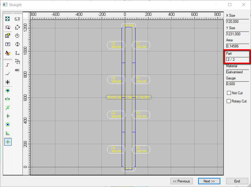 CID 866 developed in multiple sections in CAMduct | Fabrication ...