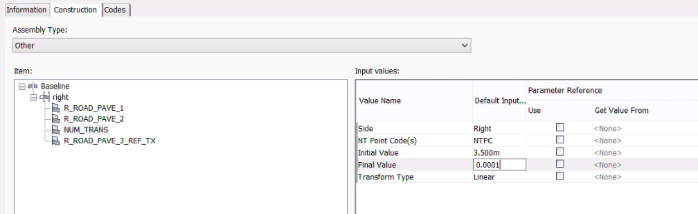 在Civil 3D中创建道路时缺少部件