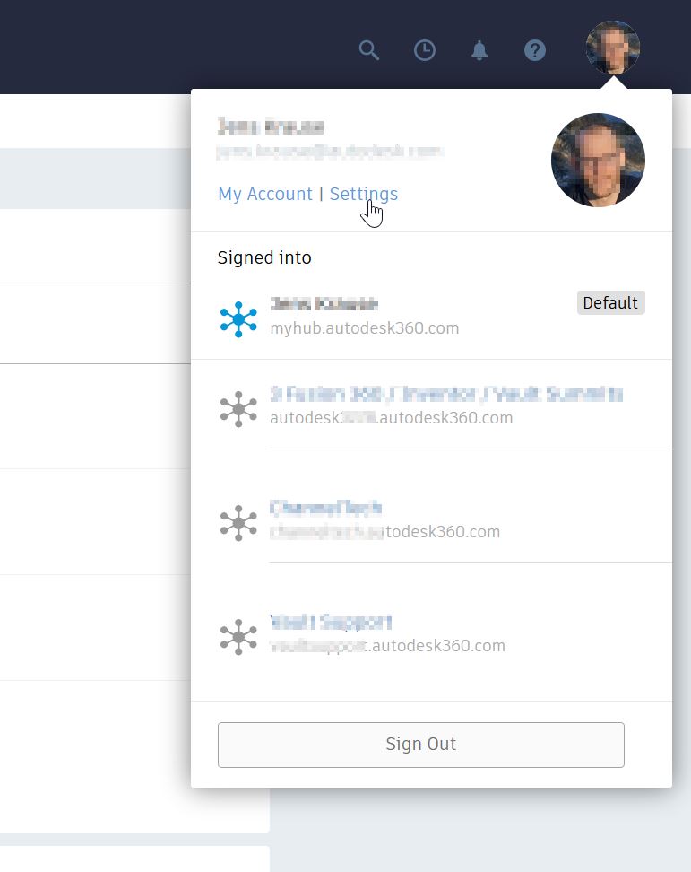 "Login as different user" when trying to access BIM 360 Team