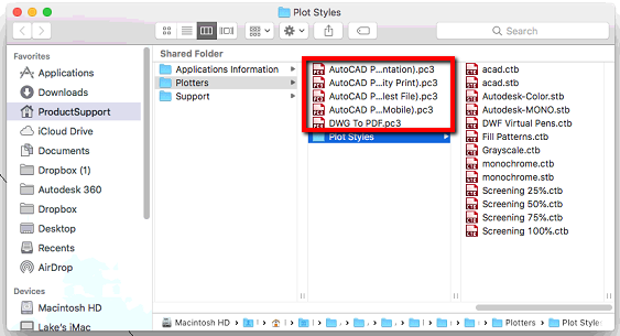 Standard PDF plotters missing in AutoCAD