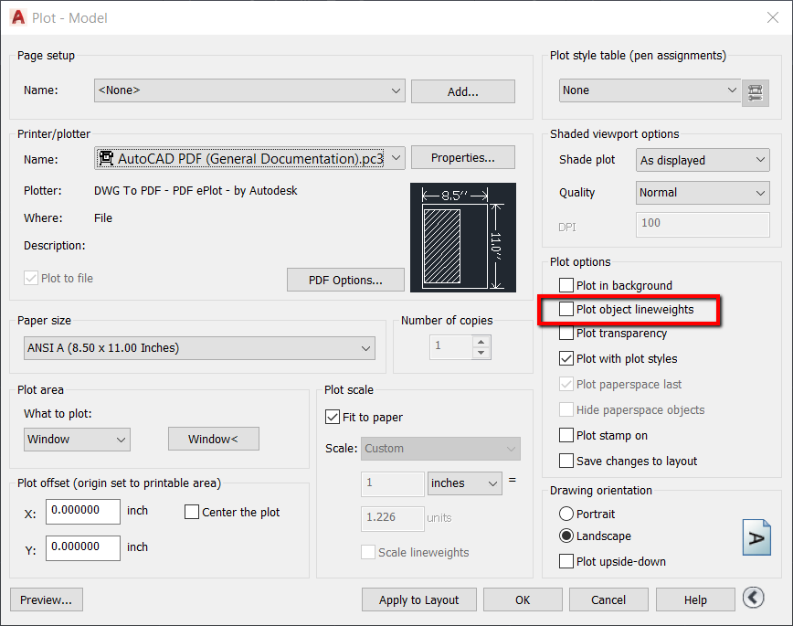 Text is blurry when plotting to PDF in AutoCAD products