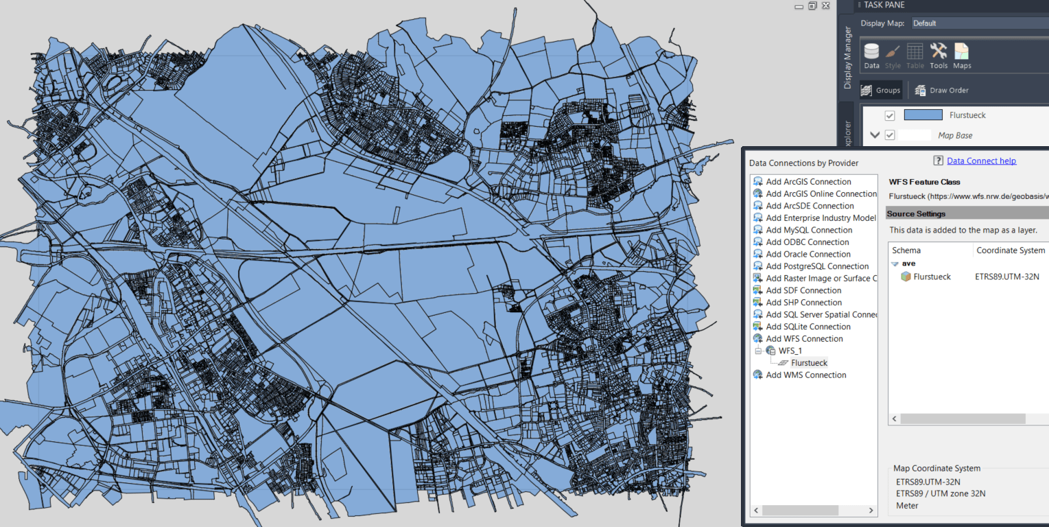 Adding WFS layers or Query to filter data in AutoCAD Map 3D or Civil 3D either loads forever or ...