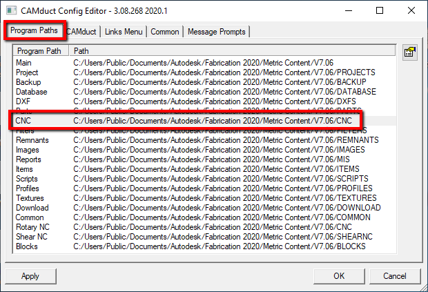 How to edit the CNC path in CAMduct