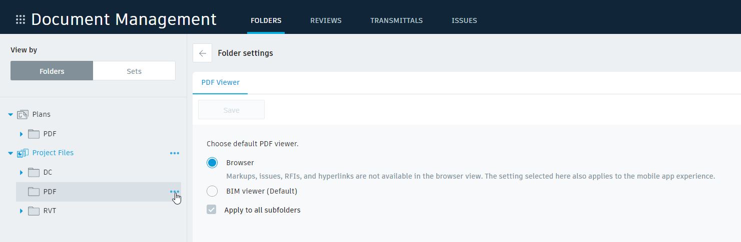 Zoom in PDF files is limited in the BIM 360 Viewer