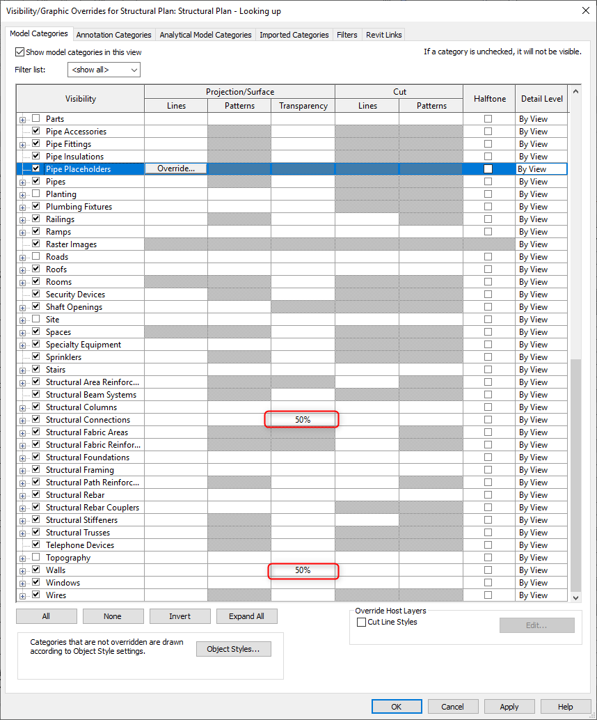 Show hidden lines setting causes a linked model not to be displayed in ...