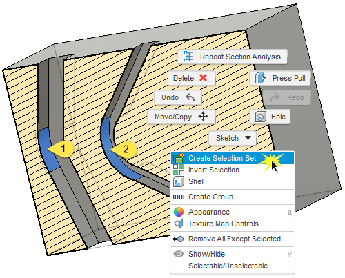 How to apply a load to faces inside a body in Fusion simulation