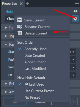 How to delete preset definition from Frame Generator Properties tab in ...