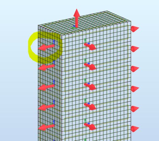 Wind load pressure maps changes after activating forces generated automatically presentation in ...