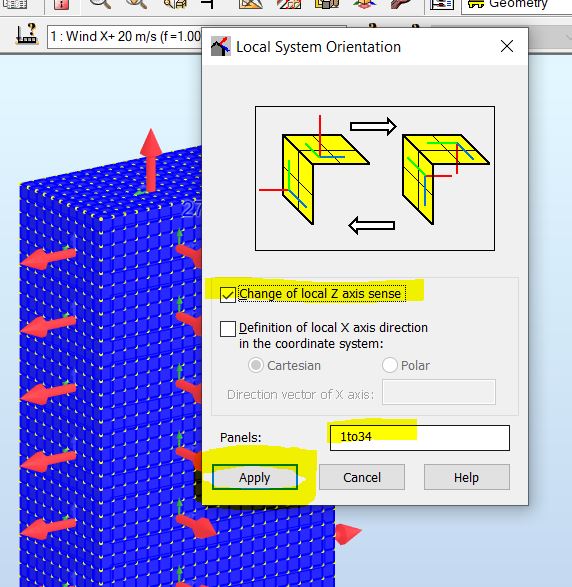 Wind load pressure maps changes after activating forces generated automatically presentation in ...
