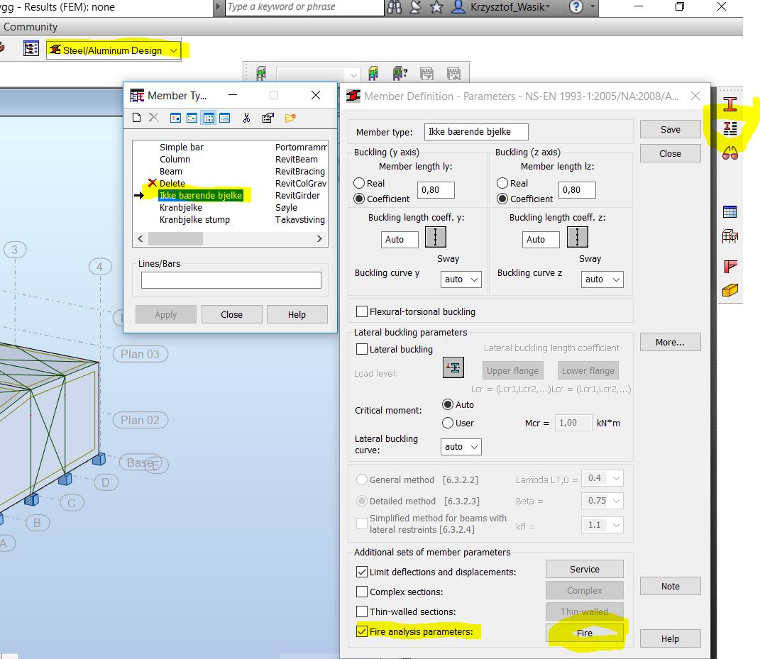 How to run a steel design with fire analysis for Eurocode based codes ...