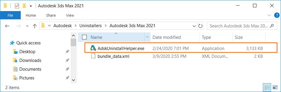 How to uninstall 3ds Max 2021