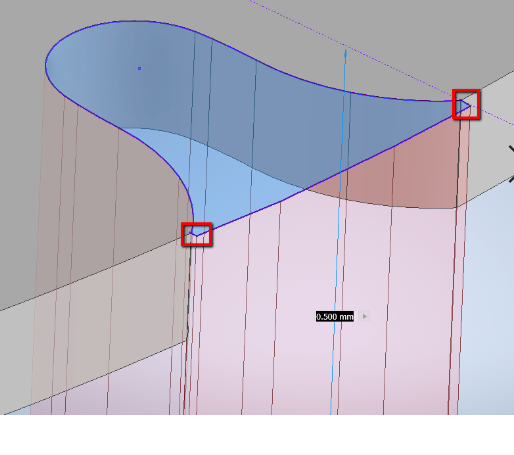 "Create extruded feature failed" when extruding a closed contour in an Inventor Part.