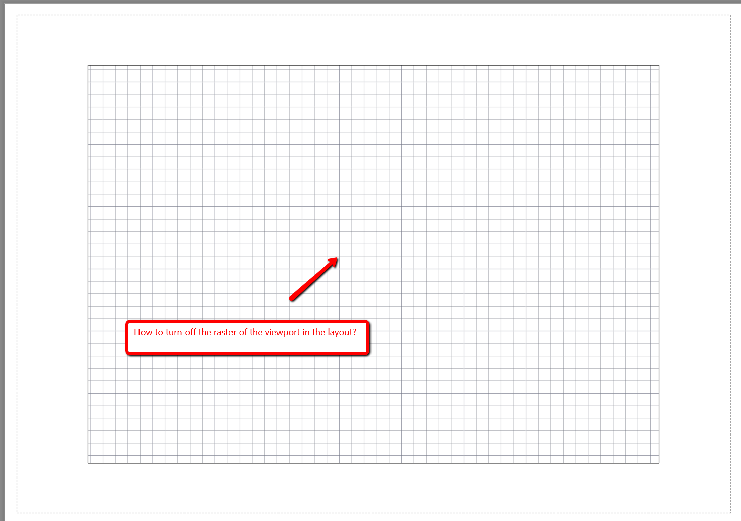 How To Turn Off The Raster In A Viewport Of A Layout In AutoCAD
