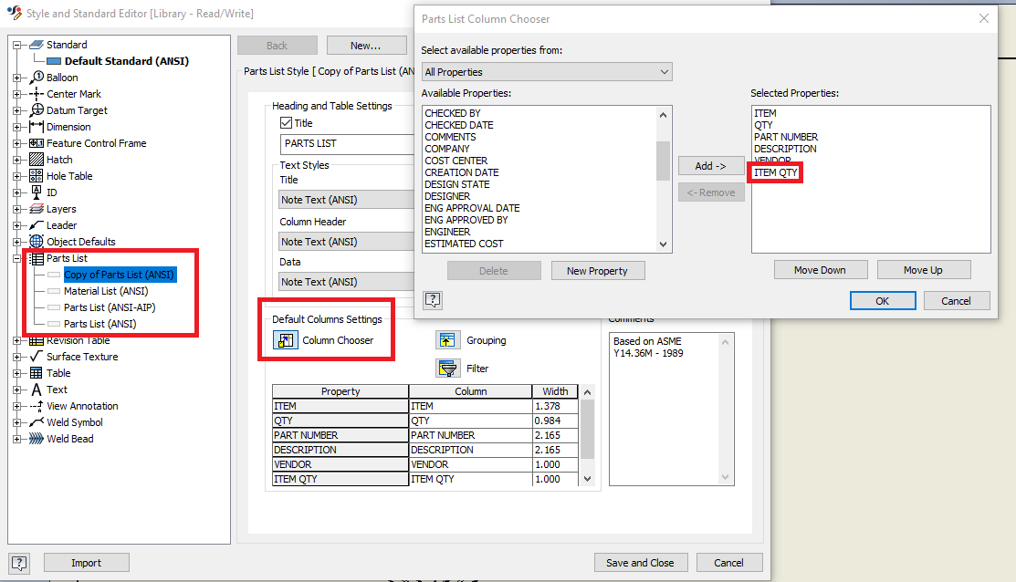 Parts list shows length of beams instead of counting the occurrences in Inventor