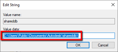 How to change location of shareddb and Parts in PowerShape.