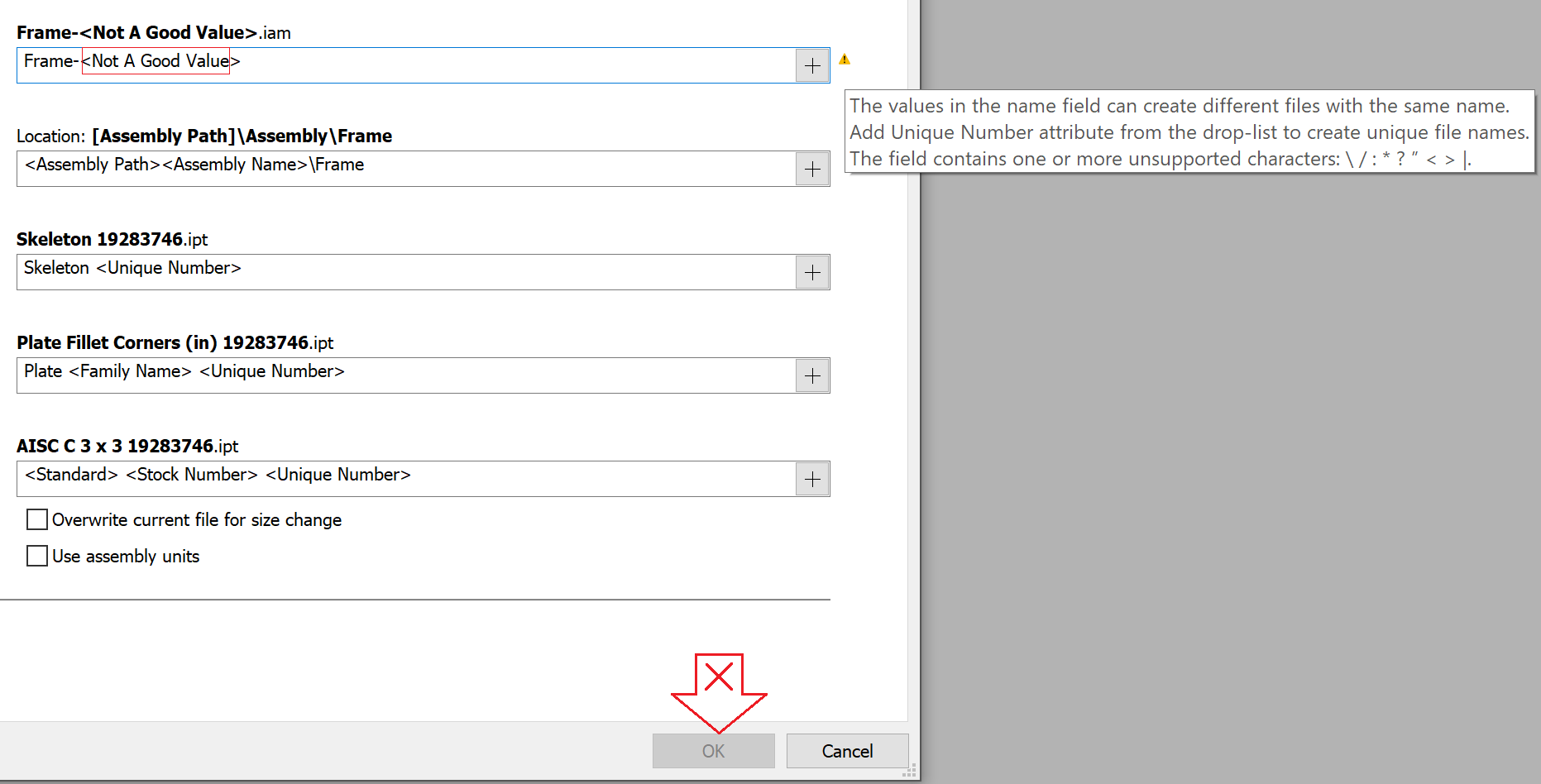 How to change the File Naming Defaults in Inventor 2021 or later