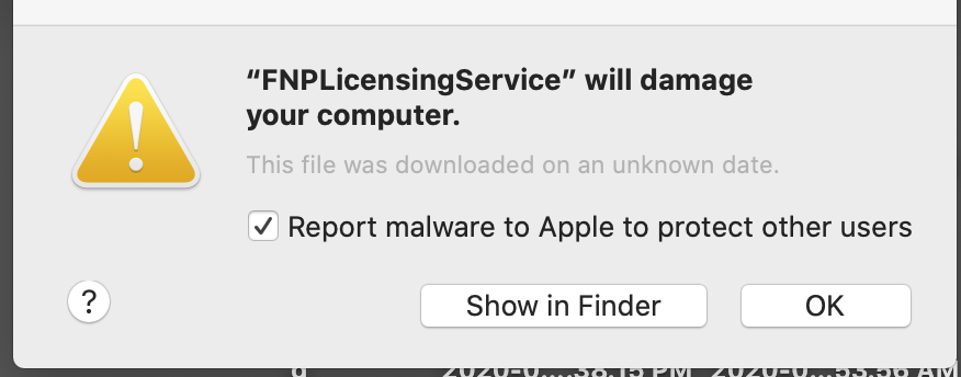 "Le service de licence FNPLicensingService va endommager votre ...