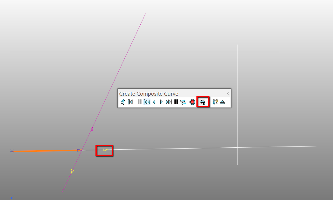 How to force composite curve creation to always go in a straight direction rather then turning ...