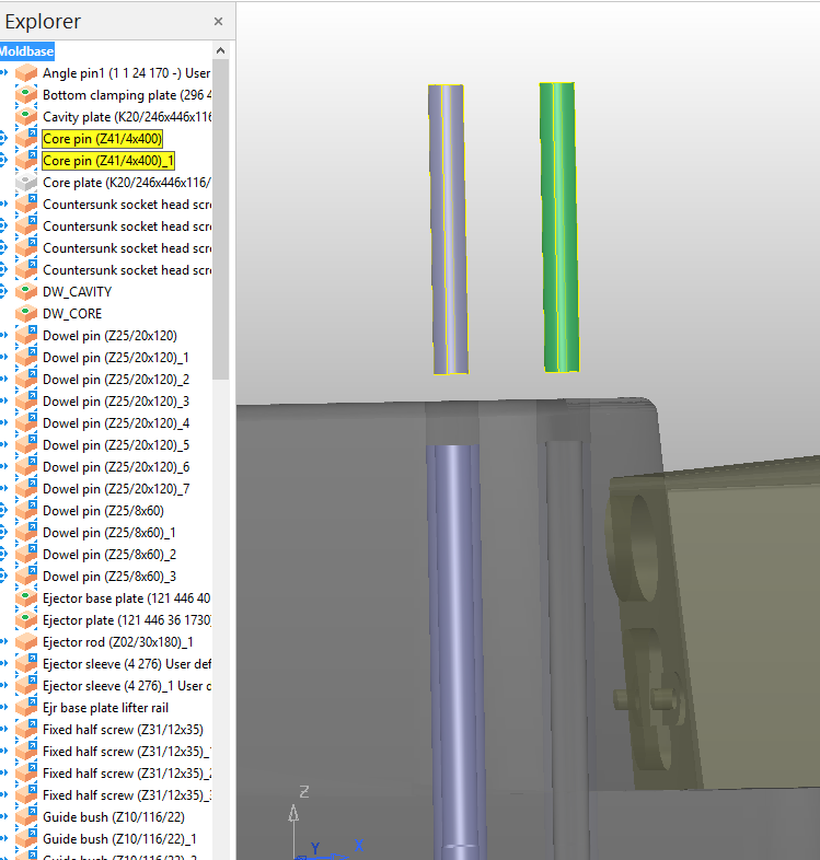 Getting incorrect automatic Ejector Pin length trimming in Powershape.