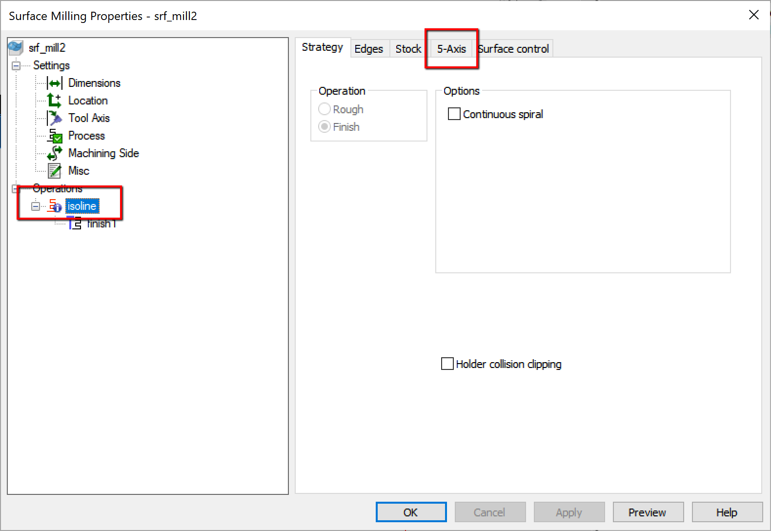 How to create a toolpath like 4 axis rotary on a 5 axis mill in FeatureCAM