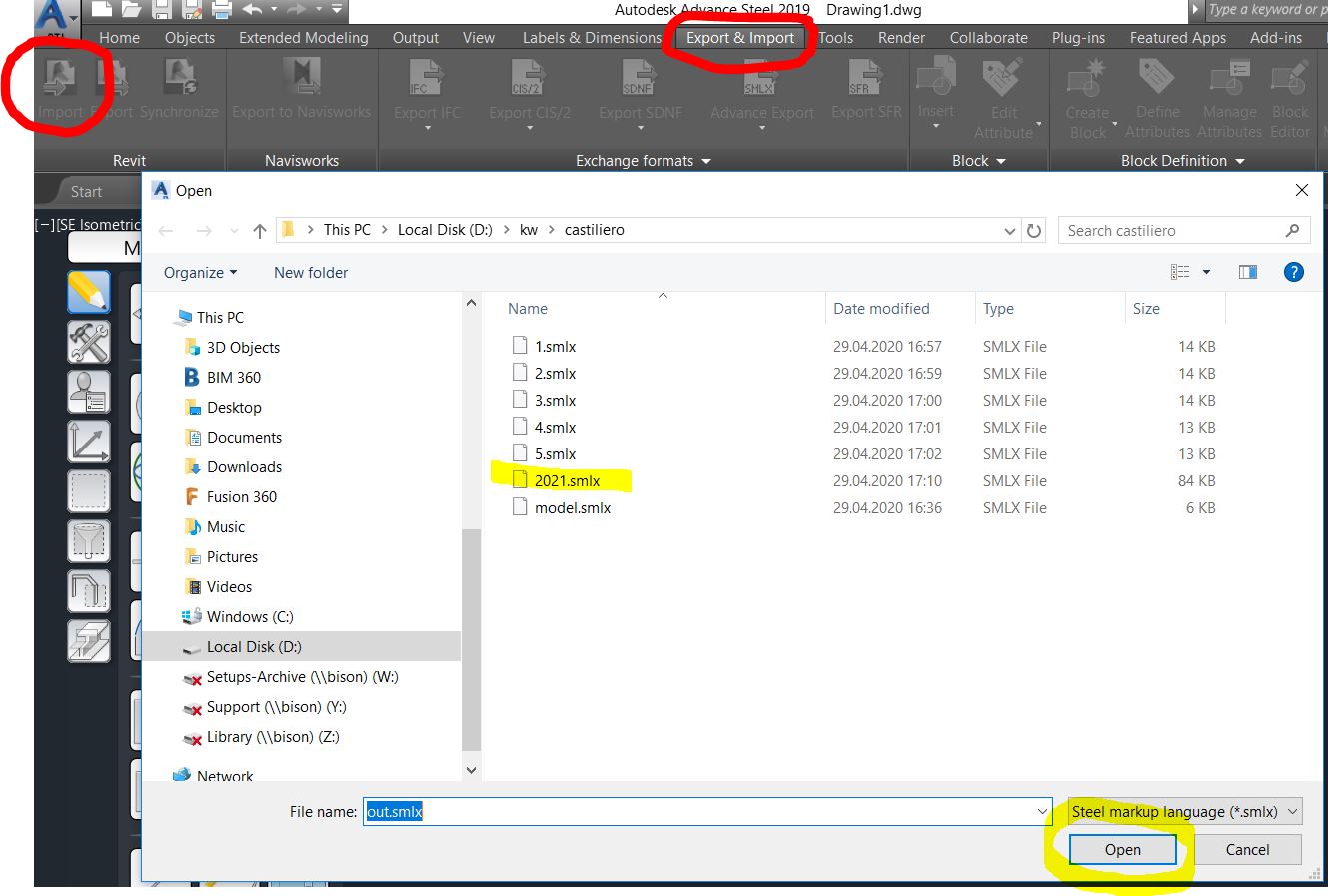 Integration with Advanced Steel Add-in crashes while model exporting from Robot Structutral Analysis