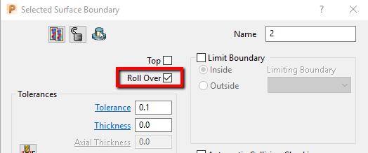 Getting message "No Boundary found" when creating "Selected Surface Boundary in PowerMill