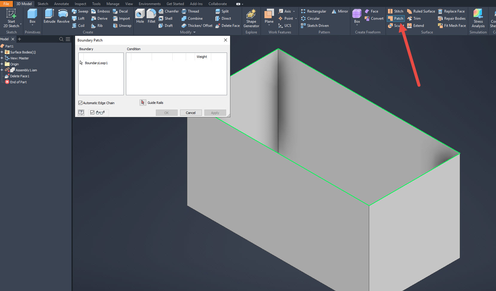 Inventor Derived Assembly As Surface Has Full Mass Property 
