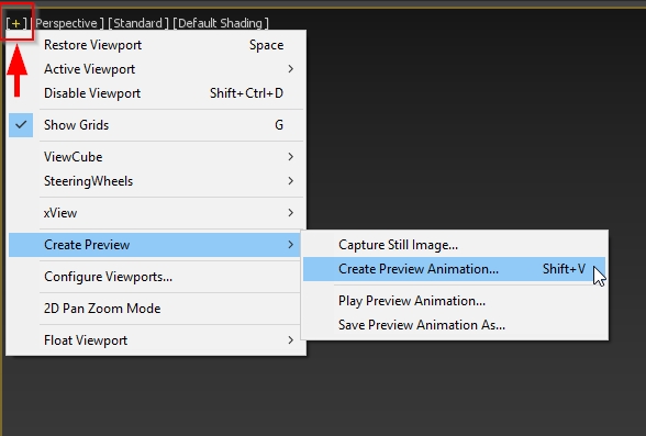 Preview animations created with a larger frame range set at 100% Image ...