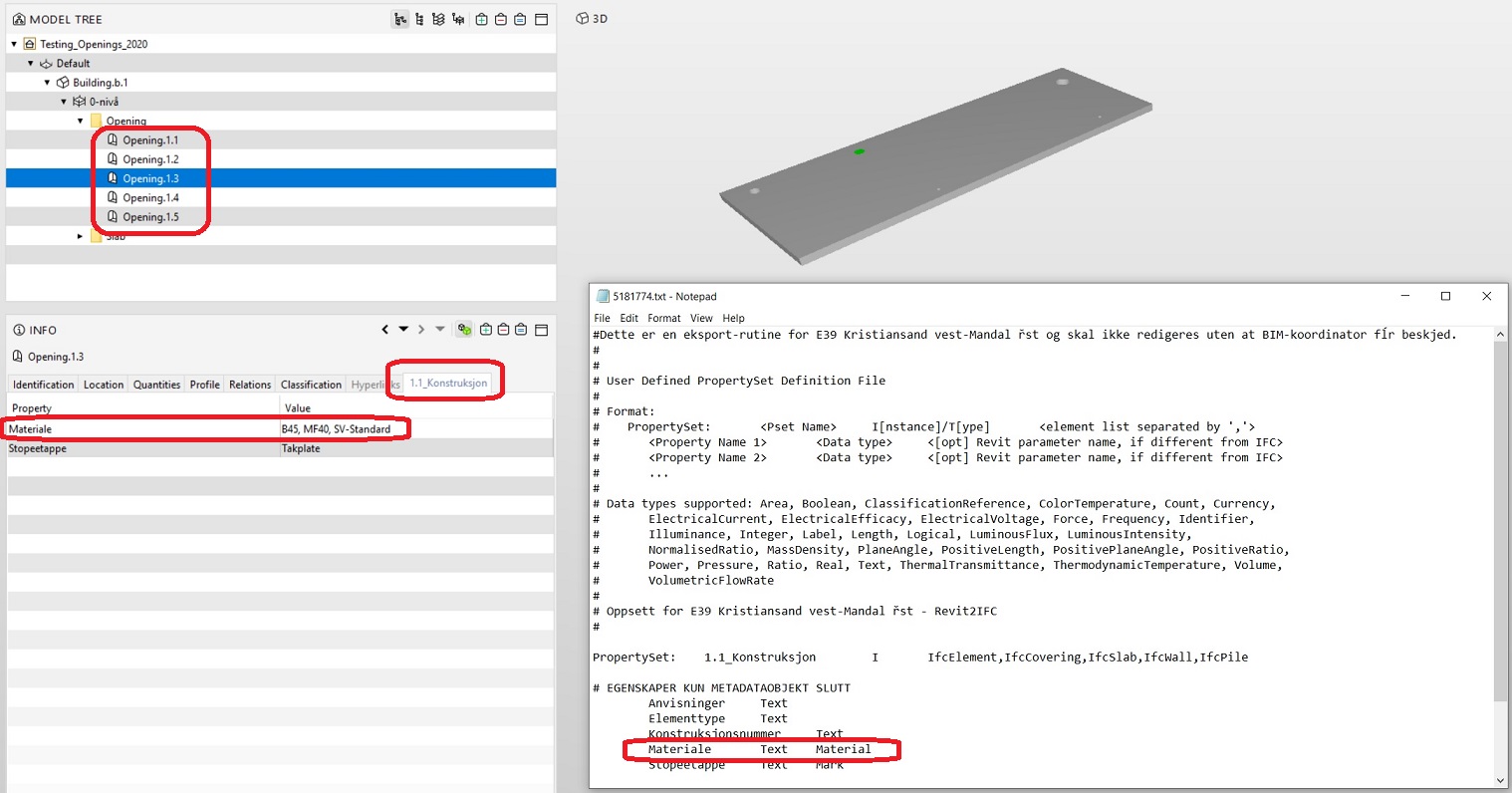 Openings have wrong parameter value exporting to IFC from Revit
