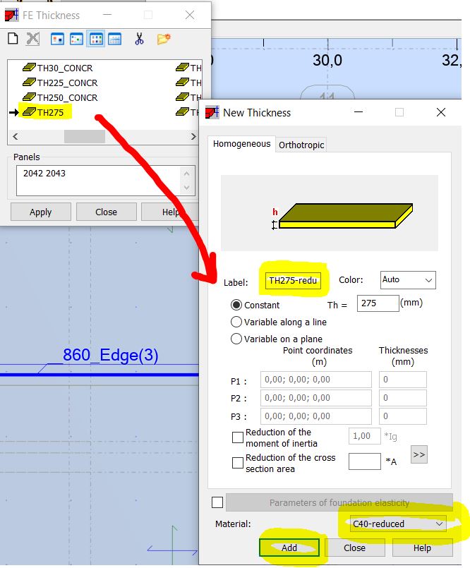Comment mettre à jour le module de Young du matériau dans la définition ...