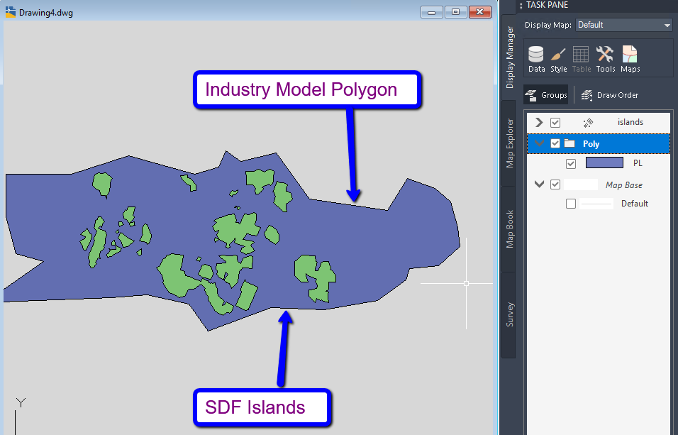 How to add lot of inner polygons to polygon in Industry Model of Map 3D