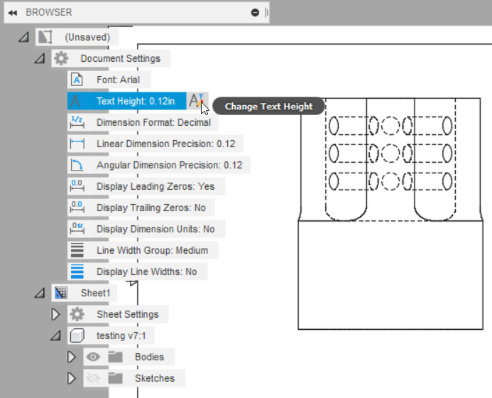 How To Change The Dimension Text Height In Fusion 360 Fusion 360 Autodesk Knowledge Network