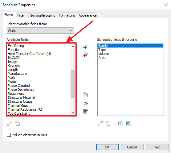 How To Create A Wall Schedule Split By Levels In Revit Revit Autodesk Knowledge Network
