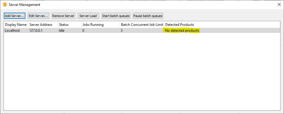No installed product detected in Moldflow Simulation Job Manager