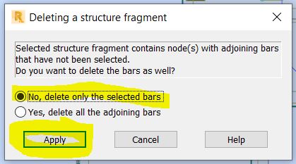 Meshing procedure adjust mesh to non existing objects in Robot Structural Analysis