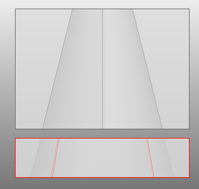 How to do a solid cut which continues the shape and angle into another solid in Powershape