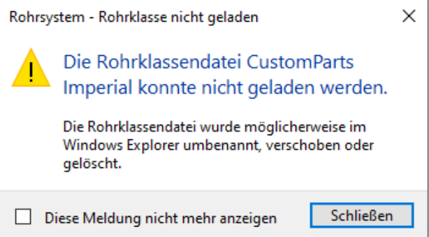 When using PLANTCUSTOMPARTS two error messages appear and afterwards ...