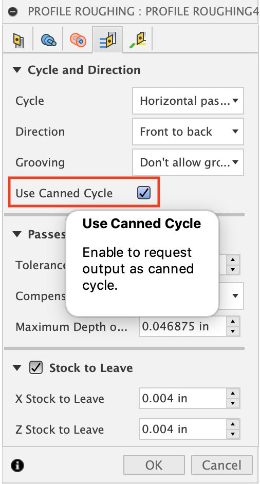 How to use canned cycles for turning toolpaths in Fusion