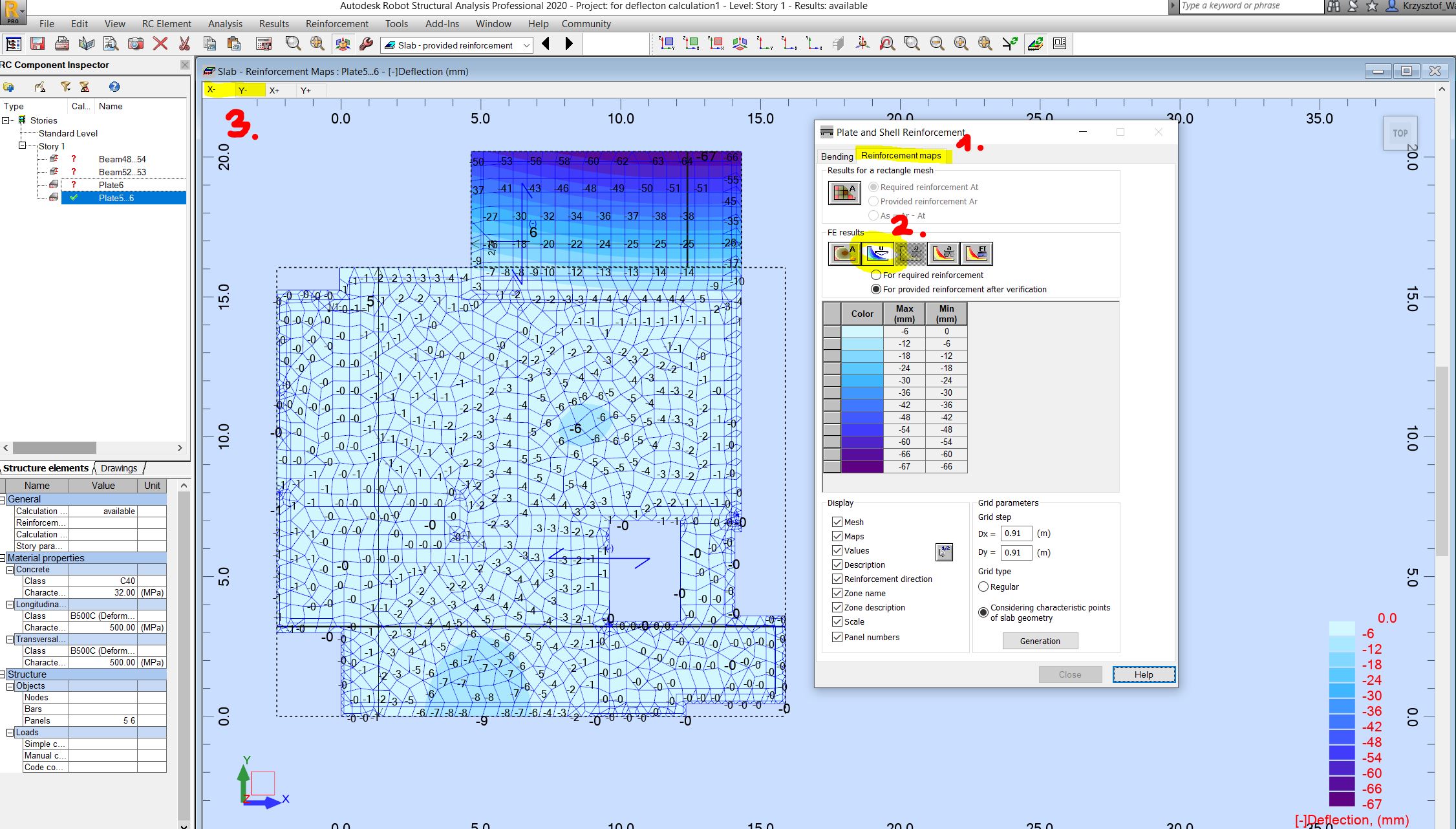 Is it possible to check the RC slab deflection taking into ...
