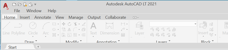 Ribbon is cut off at the bottom in AutoCAD