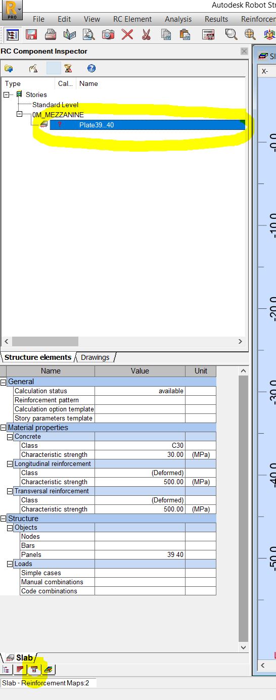 List of verification points for slab (floor) punching is empty in RC Slab Provided Reinforcement ...