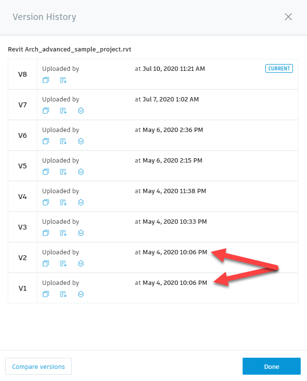 Unable to download historical version of Revit model from BIM 360 Docs