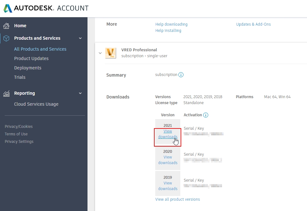 How to find and install the Asset Manager in VRED