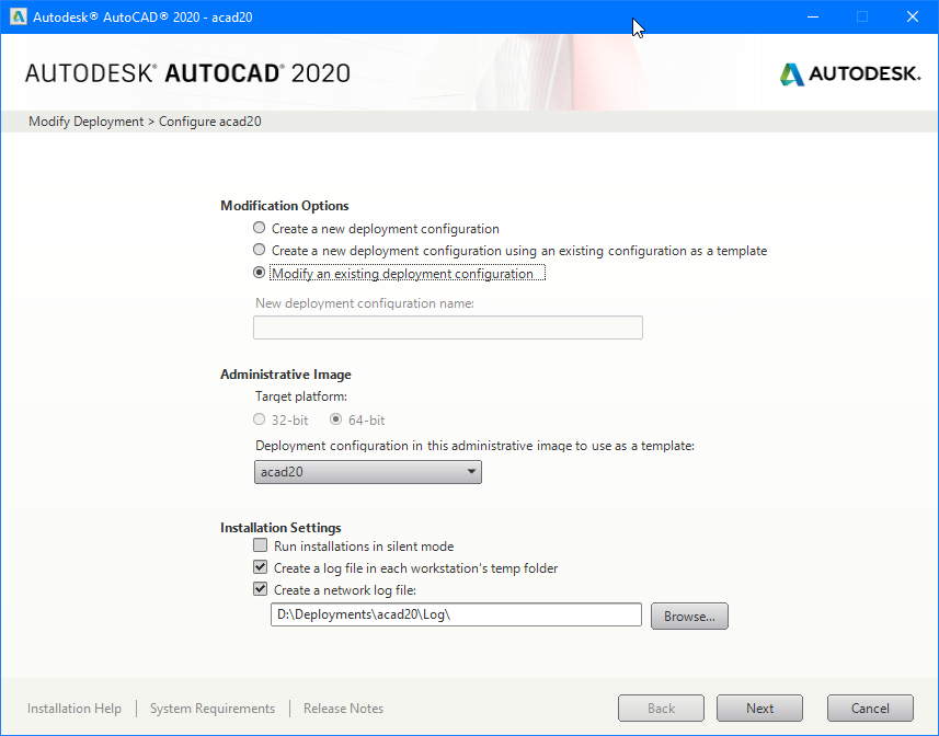 How to modify an existing Network Deployment to use a Named (or Single) User license