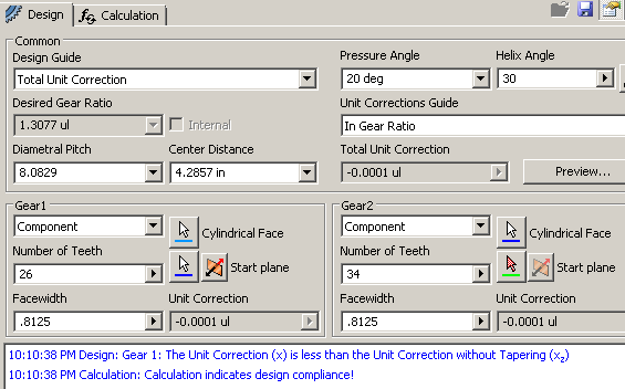 How to use Inventor's Gear Generator to create a 17/47 3 MOD at 30 deg ...