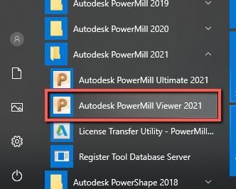 How to run PowerMill in training mode (No save)
