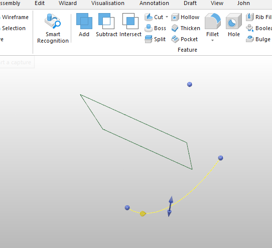 Getting broken solid when created from a surface created using drive curve in Powershape