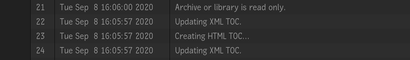 "Archive or Library is read only" appears and unable to create an archive in Flame on macOS