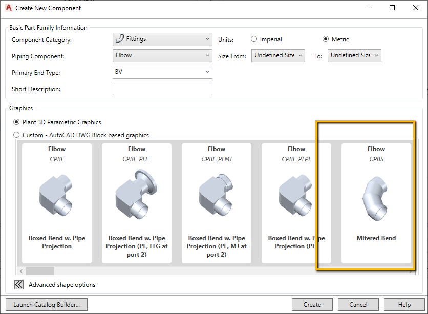 How to get a mitered elbow in AutoCAD Plant 3D