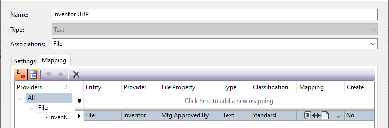 How to map an Autodesk Inventor custom property in Autodesk Vault